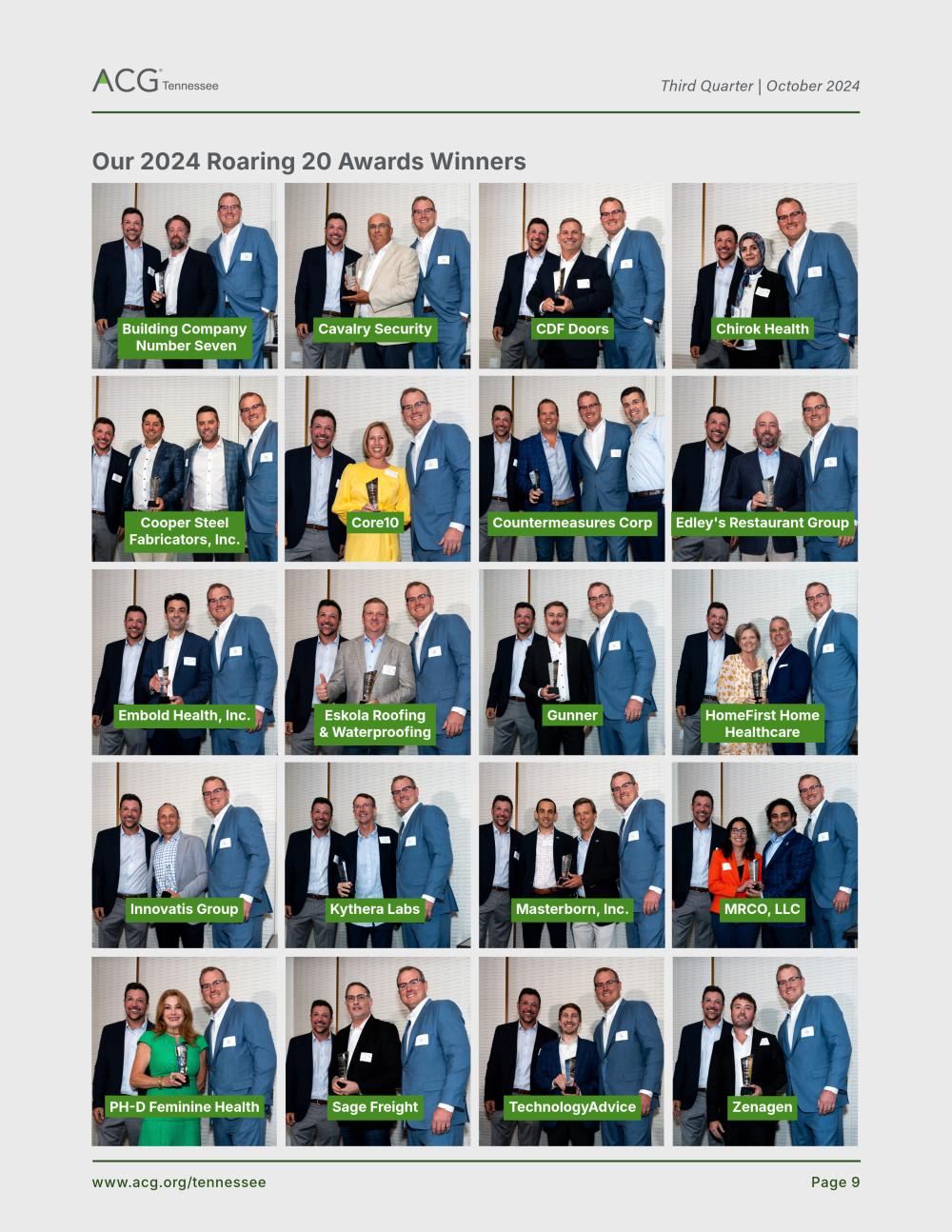 Q3 Newsletter - October 2024 | ACG Tennessee